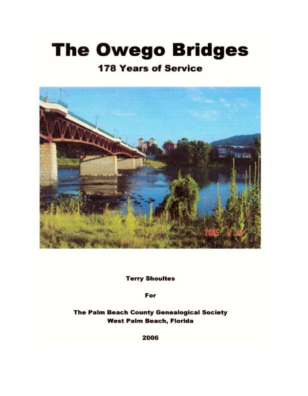 THE OWEGO BRIDGES - 178 Years of Service - Microsoft Word - PrestoPhoto