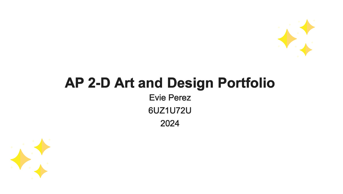 Ap Art Portfolio 2023-2024 - Canva - PrestoPhoto