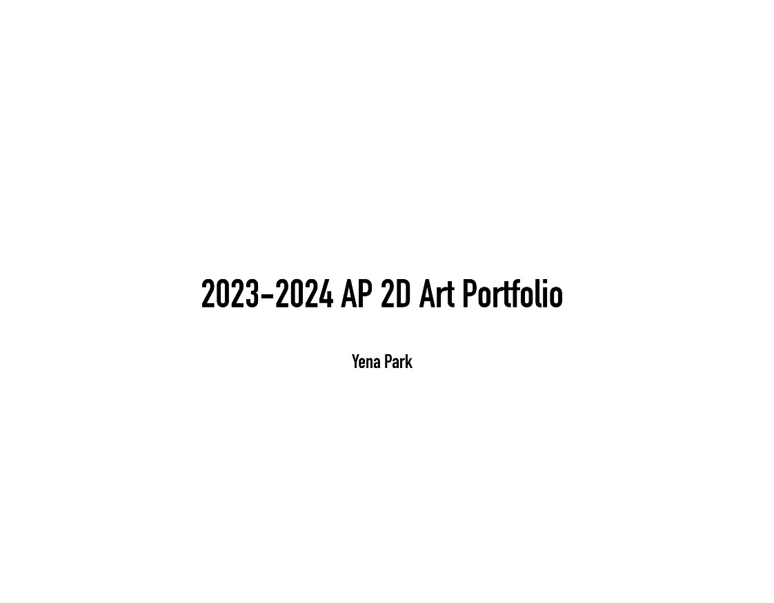 2023-24 AP 2D Art Portfolio - Apple Pages - PrestoPhoto